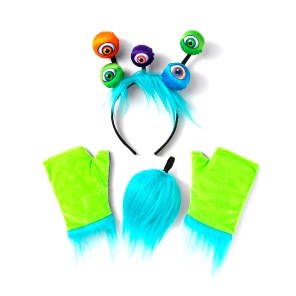 Other | Monster Headband Gloves Tail Halloween Costume Accessory Kit ...
